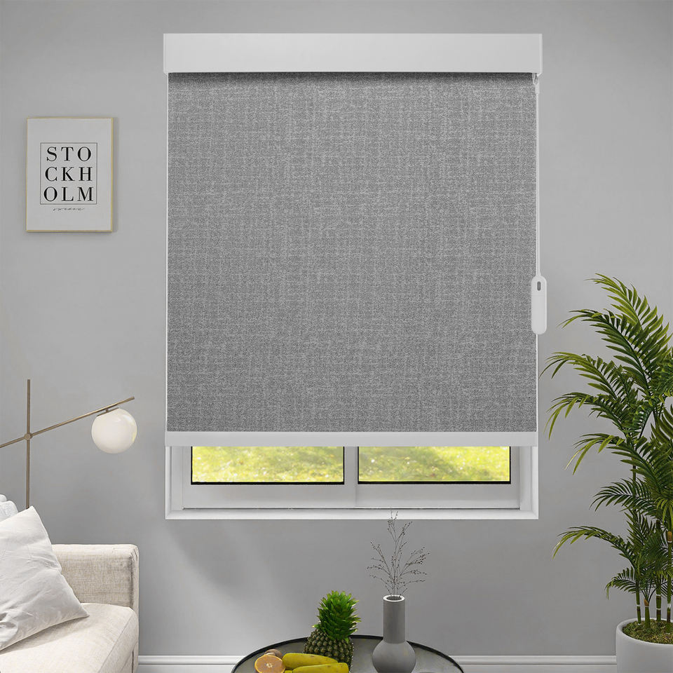 ZSTARR Indoor Motorized Roller Blinds Magic Screen Roller Blinds Solar ...