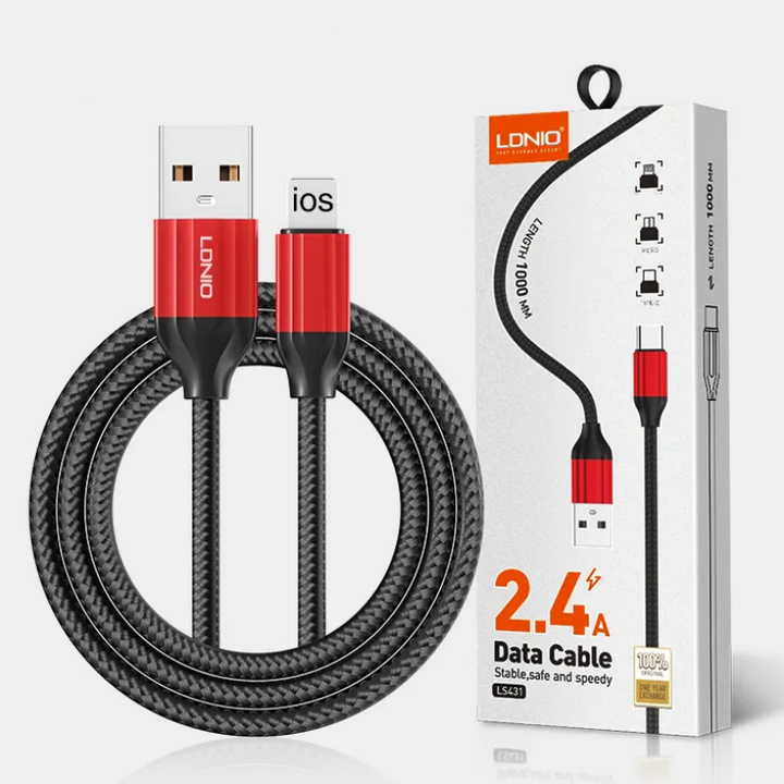 LDNIO LS431 Mobile Phone Fast Charging Data Communication Cable Quick ...