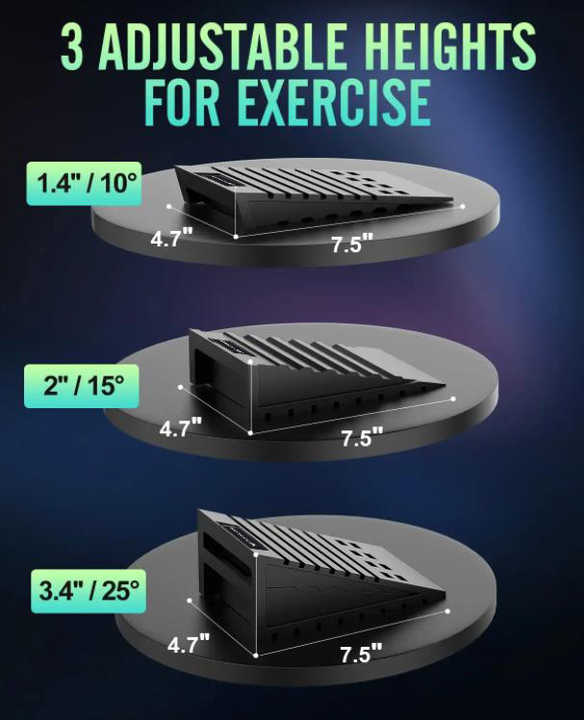 Adjustable Rubber Squat Wedge Block - Enhance Your Deadlift