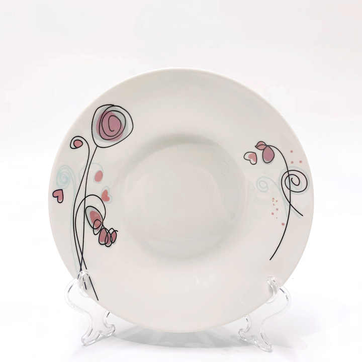Hot Sale New Popular Flower Decal Porcelain Plate Customized Design ...