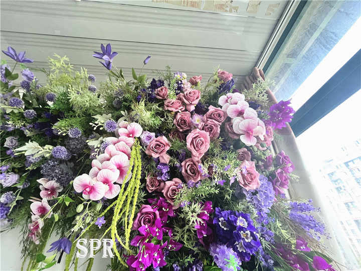 SPR Bridal Bouquet Artificial Rose Backdrop Simulation Flower Wall ...