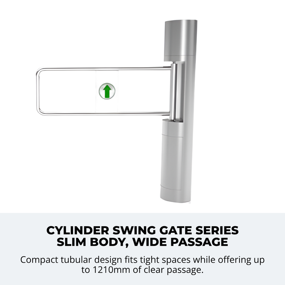 Slim Stainless Steel Swing Turnstile for Wide Passage and Building ...