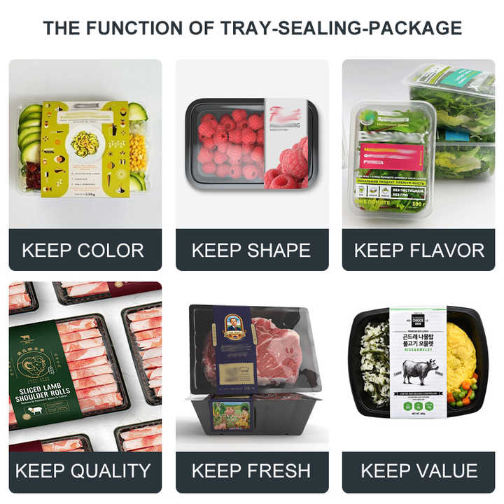 Manual Food Tray Sealer Tabletop Plastic Tray Packaging Machine Foil ...