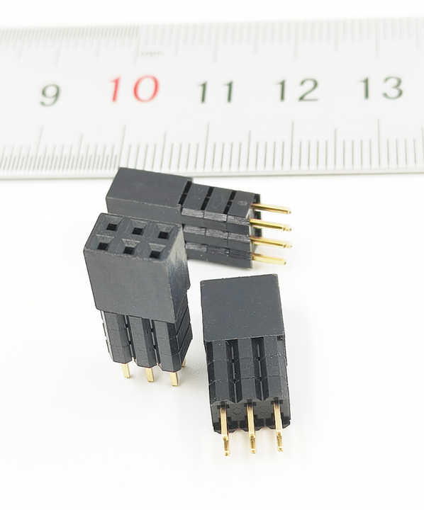 HOYATO SMT SMD 2X3 PIN Double Row Straight FEMALE PIN HEADER 2.54MM ...