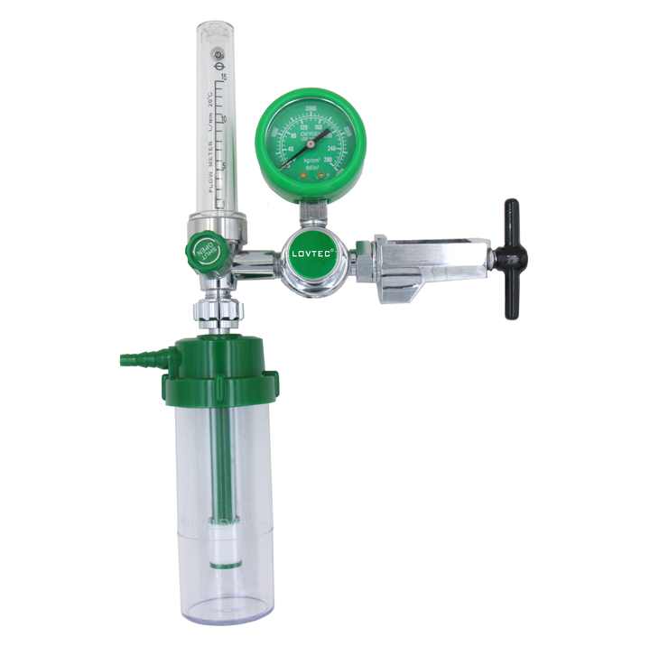 Lovtec High Quality Oxygen Pressure Regulator Pin Yoke CGA870 Medical Oxygen Regulator With Mask ...