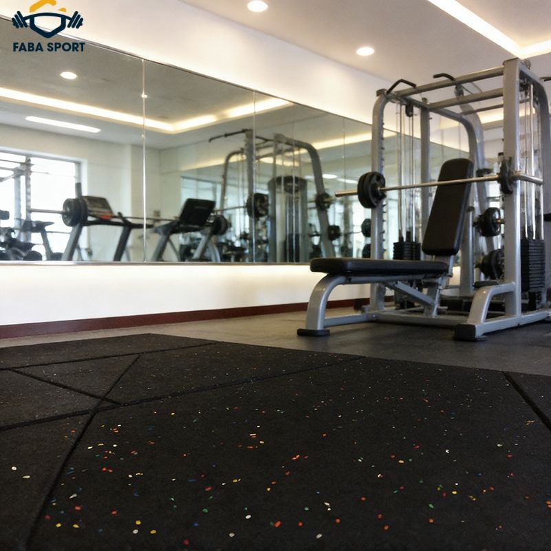 Durable Anti-Static SBR Material Gym Rubber Flooring Tiles Customizable ...
