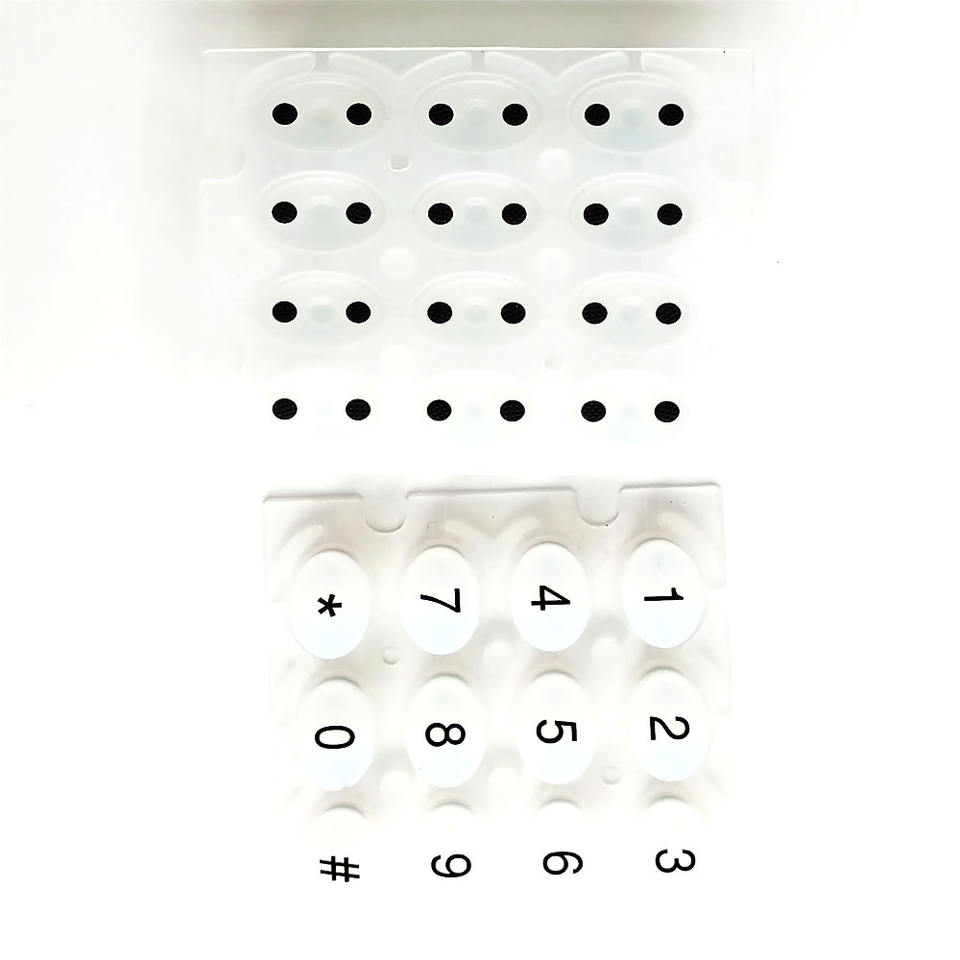 Customized Colorful Clean Color Digital Key Silicone Rubber Button Keypad