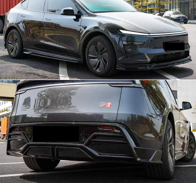Gloss Black ABS Body Kit for Tesla Model Y Refreshed Version 2025 ...
