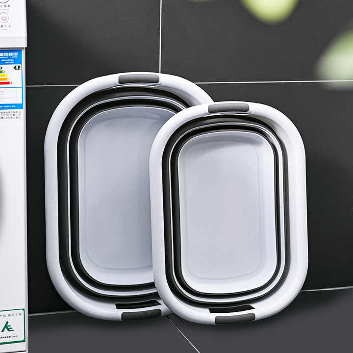 Folding Collapsible Plastic Laundry Basket - Keep Home Organized