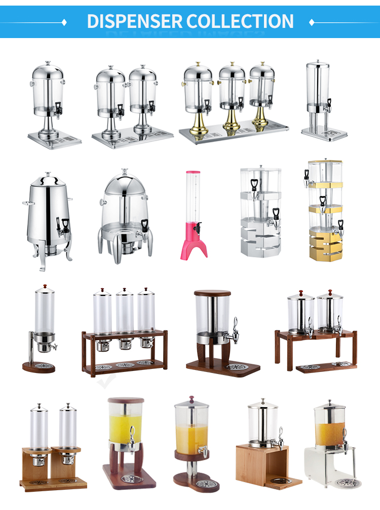 Luxury Design 14L Double Stainless Steel Juice Dispenser With Sapele ...