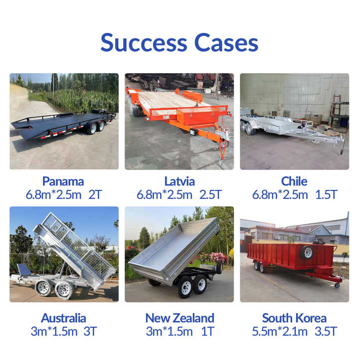 2500kg Steel Car Cargo Trailer Utility - Durable & Versatile