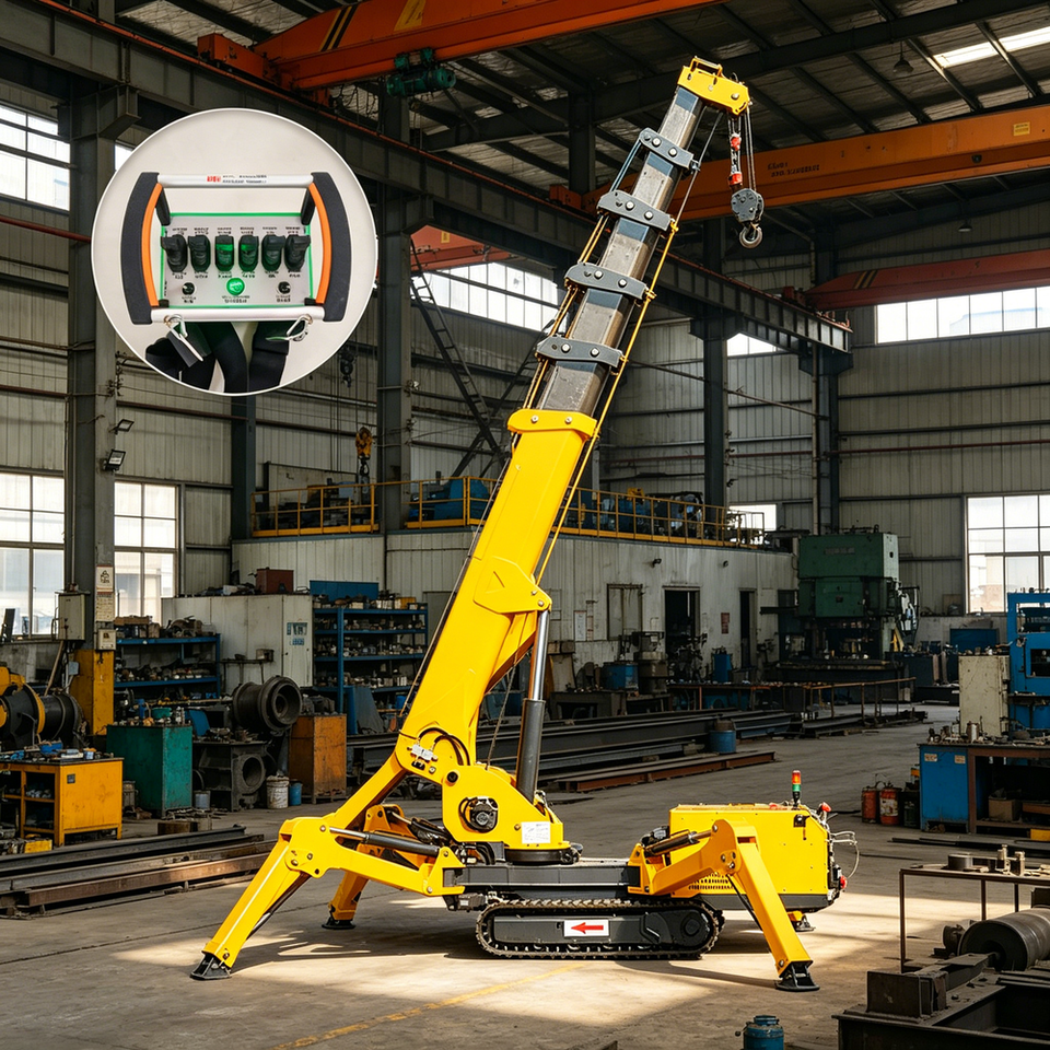 Professional Mini Spider Crane for Narrow Working Areas and Easy ...