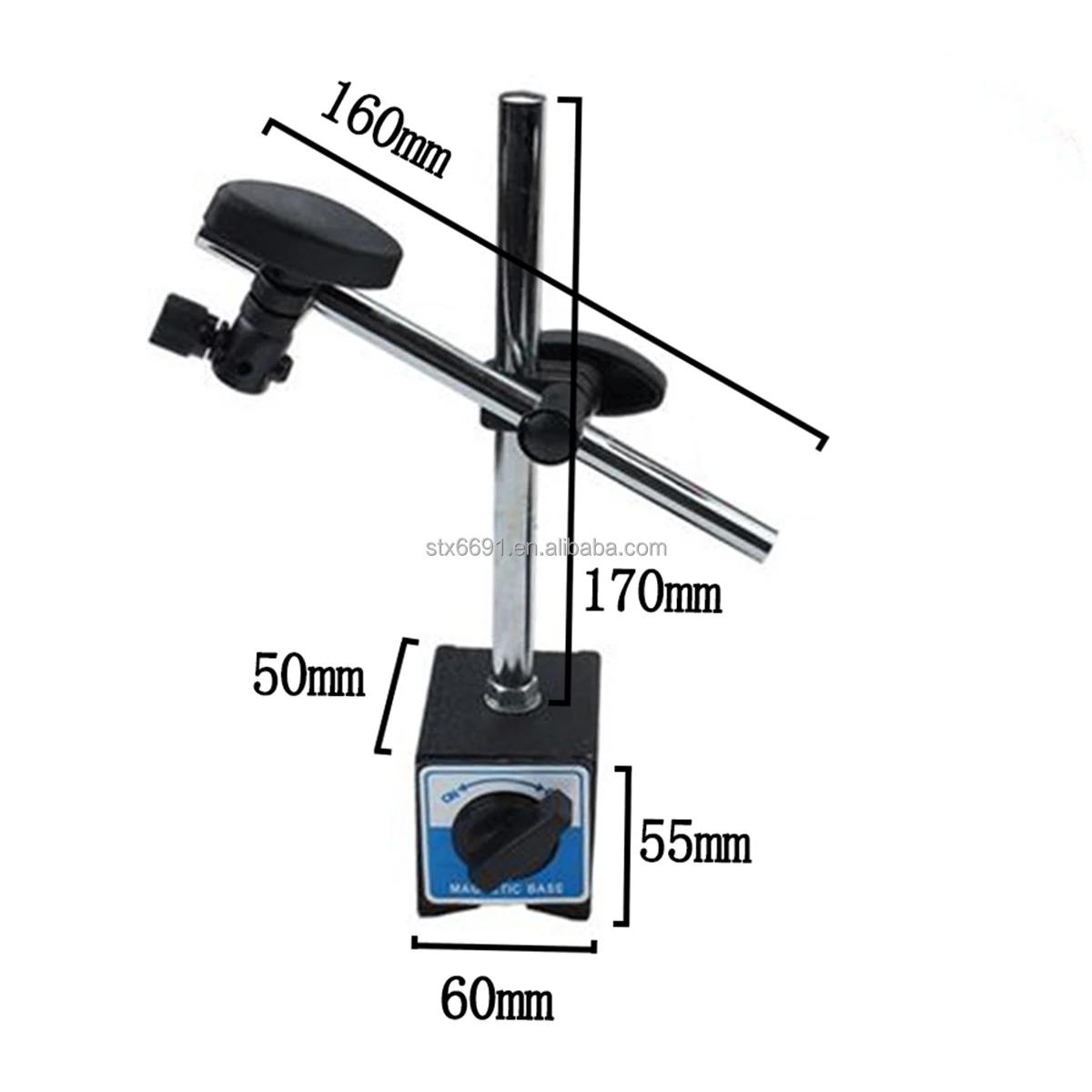 10mm 0.01mm Metric Dial Indicator Magnetic Base Bracket Fine Tuning ...