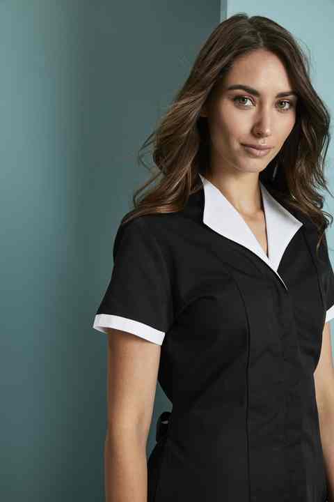Black Cleaning Uniforms for Hotel Housekeeping Staff