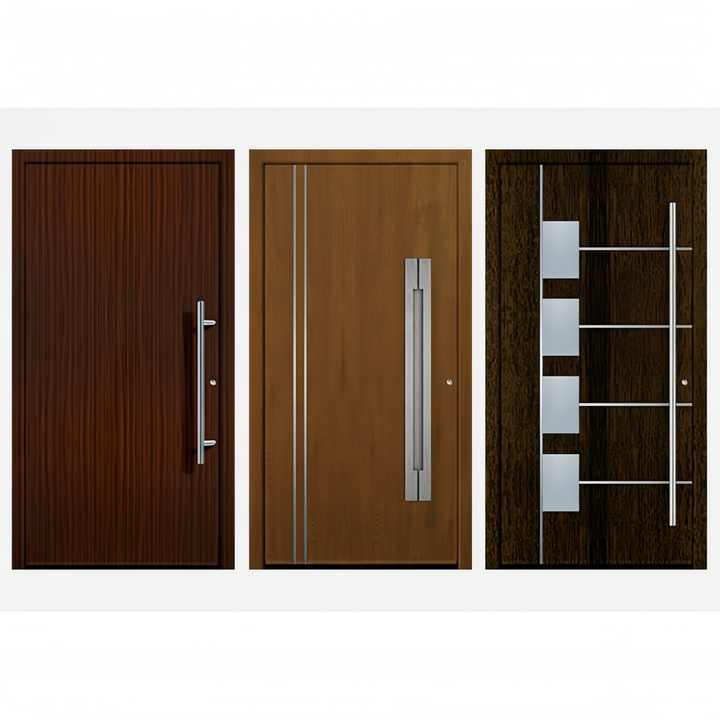 Customized Modern Aluminum Entry Doors Pivot Exterior Doors for Houses ...