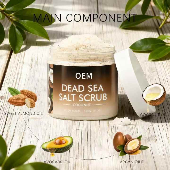 Custom 100% Natural Exfoliating Brightening Body Scrub Private Label ...
