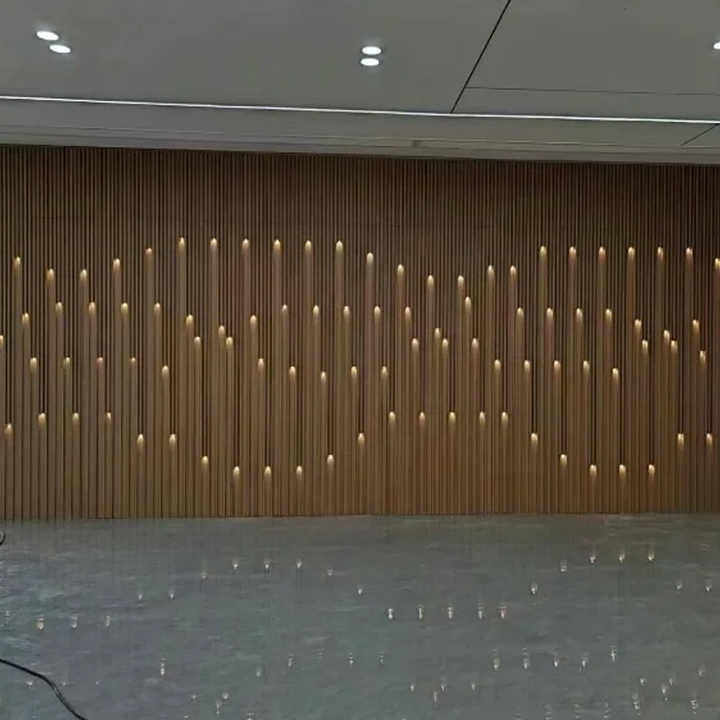 Easy Installation Light Strip WPC Wall Panel Waterproof PVC Boards ...