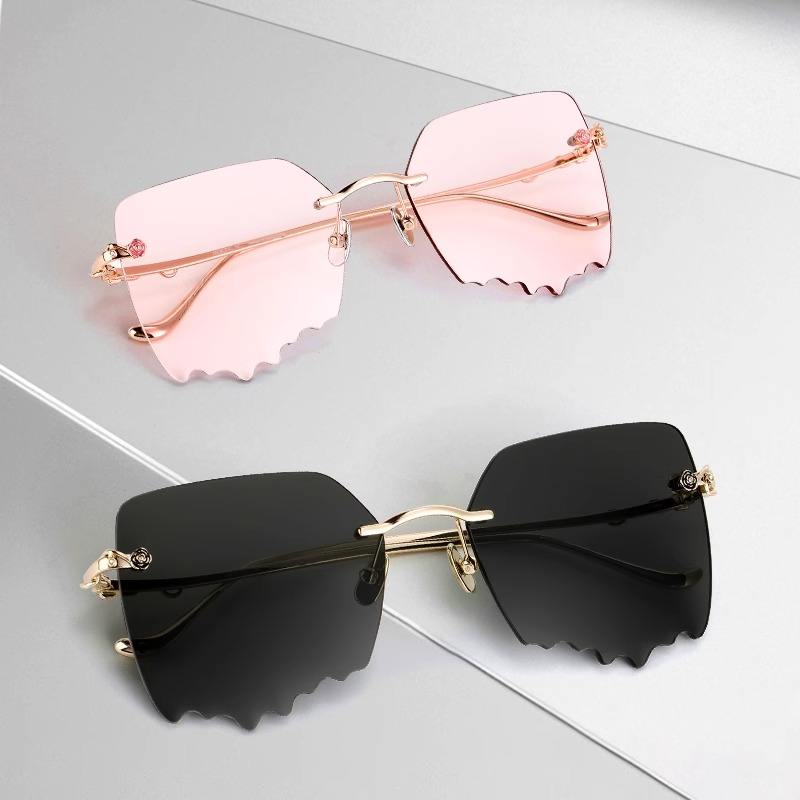 Saint Van Gogh New Arrival Edge-cutting Rimless Sunglasses Western ...