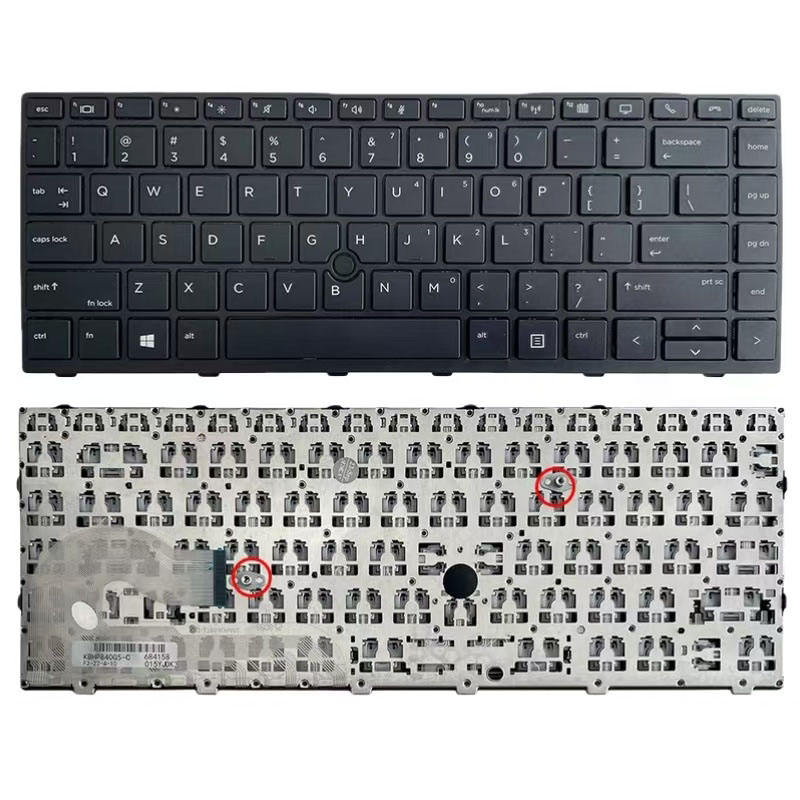 US Layout Keyboard for HP EliteBook 745 G5 745 G6 840 G5 840 G5 G6 846 ...