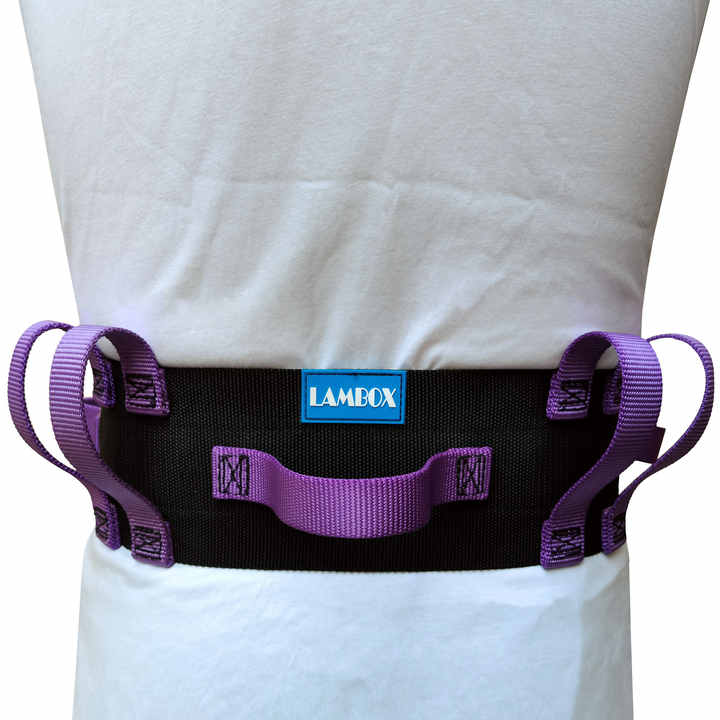 Heavy duty standing walking assist gait transfer belt with 7 handles ...