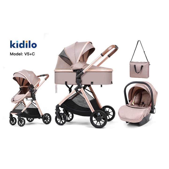 Kidilo Two-Way High Landscape Stroller - Multi-functional
