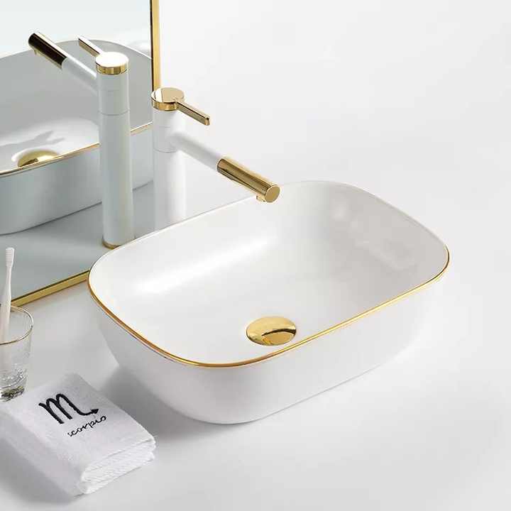 Customized Lavabo Luxury Toilet Table Top Ceramic Sink