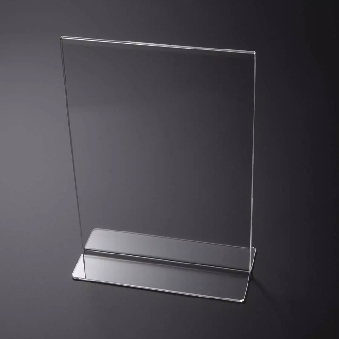 T Shape Vertical A4 Menu Stand Desk Card Clear Acrylic Sign Holder ...