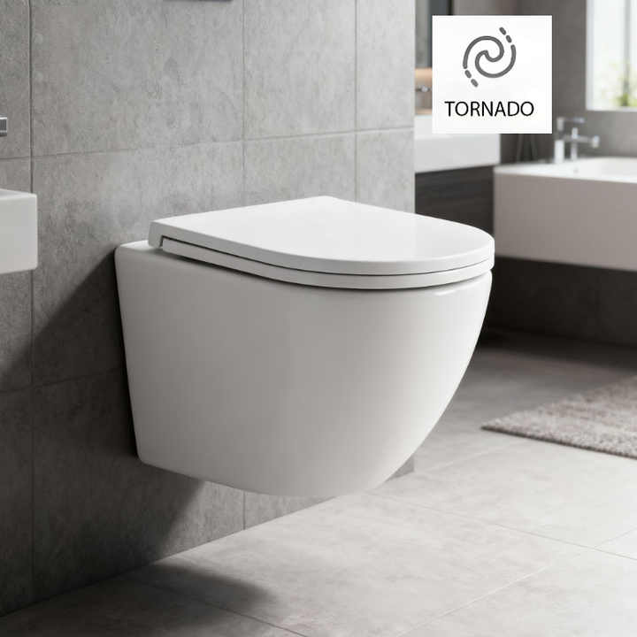 Fohome Luxury Flush Vortex Wc Suspendu Toilet Cyclone Tornado Rimless ...