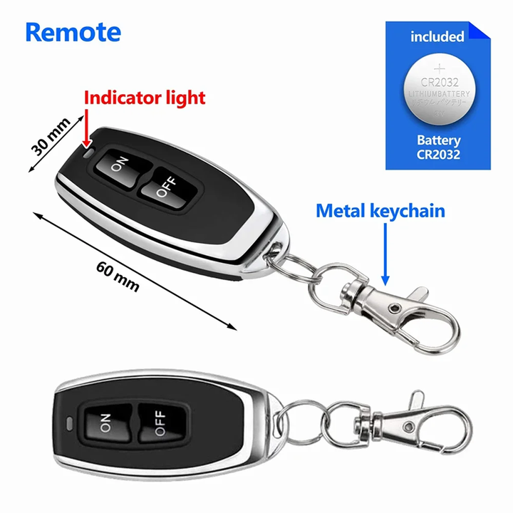 433mhz DC3.6V 6V 12V 24V Universal Wireless Remote Control Switch
