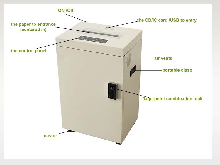 China Customized High Security Micro-cut P7 Paper Shredder ...