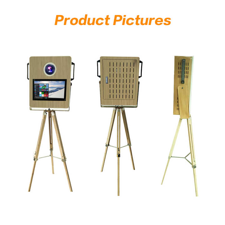 Vintage Instant DSLR Wedding Photo Booth Machine with Printer