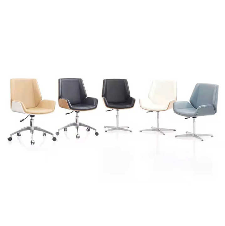 Factory design Modern Luxury Conference VIP High Back Leather Wheels ...