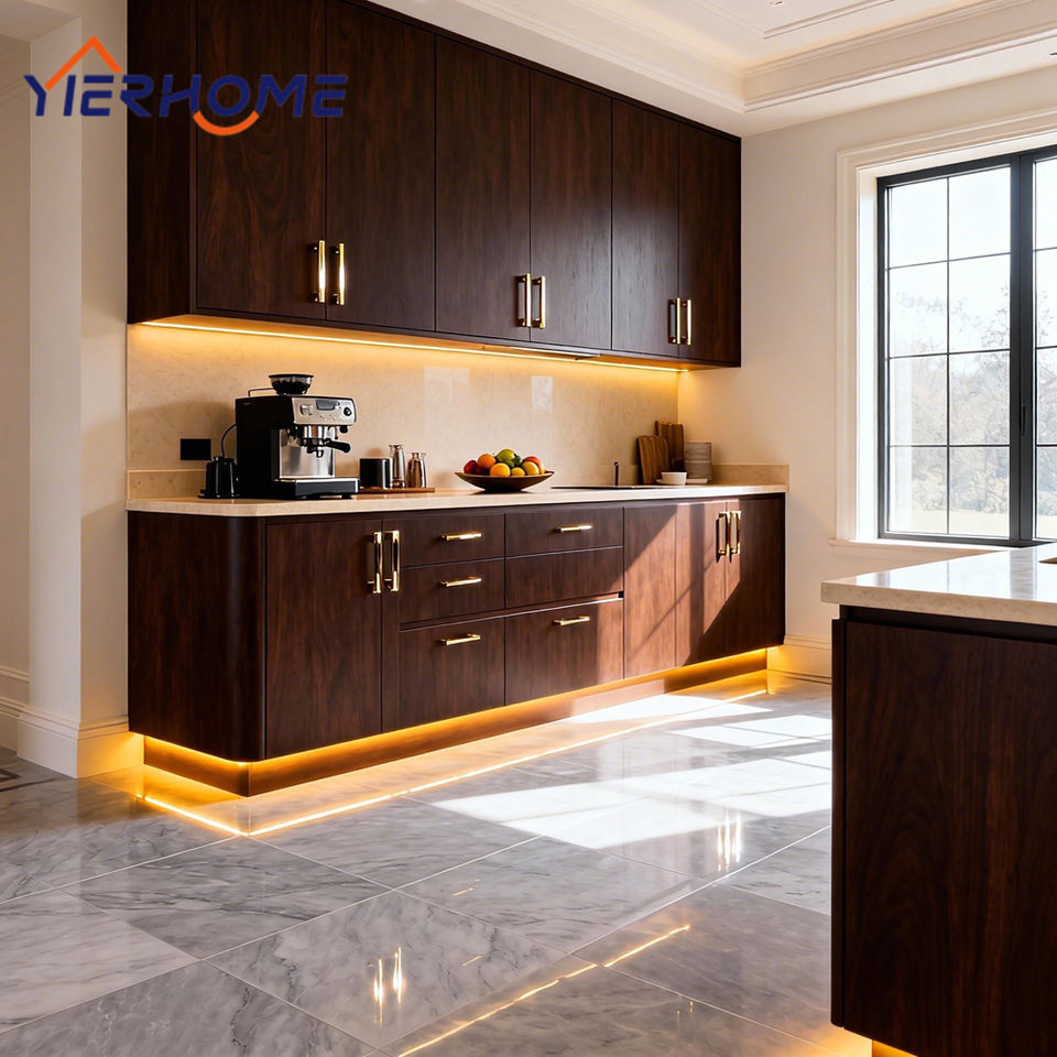 48h Free Design Custom Modern PVC Plywood Kitchen Cabinets