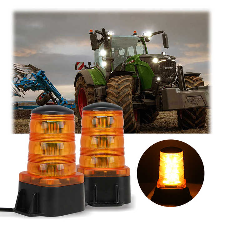 ECE R10 Certification Led Warning Light Emergency Safety Amber Rotating ...