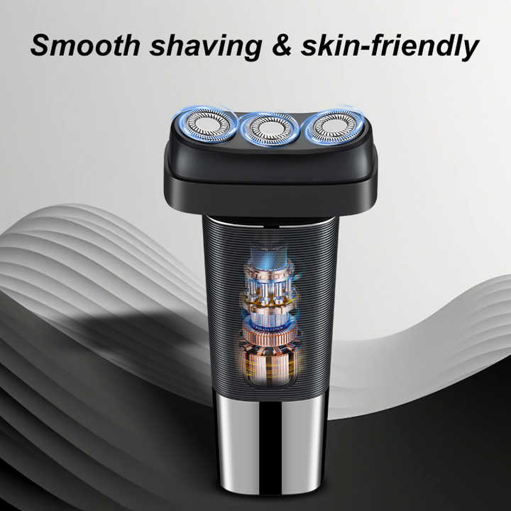 3d With Base Rotary Electric Shaver for Men Stainless Steel Floating ...