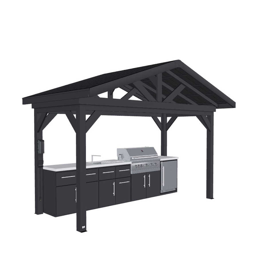 Wholesale Outdoor Barbecue Kitchen Sets Modern Luxury Waterproof Prefab ...