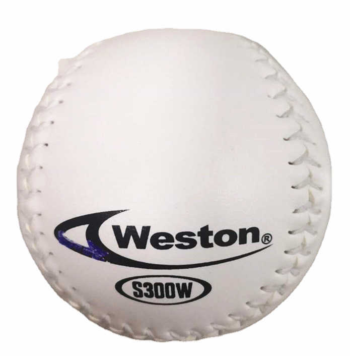 12 Inch White Softball Balls - Weston S300W Training Pelots