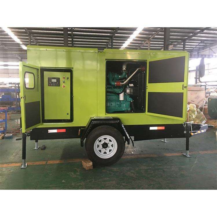 Mobile Trailer Mounted 500kW Diesel Generator Set Air Cooled 50Hz ...
