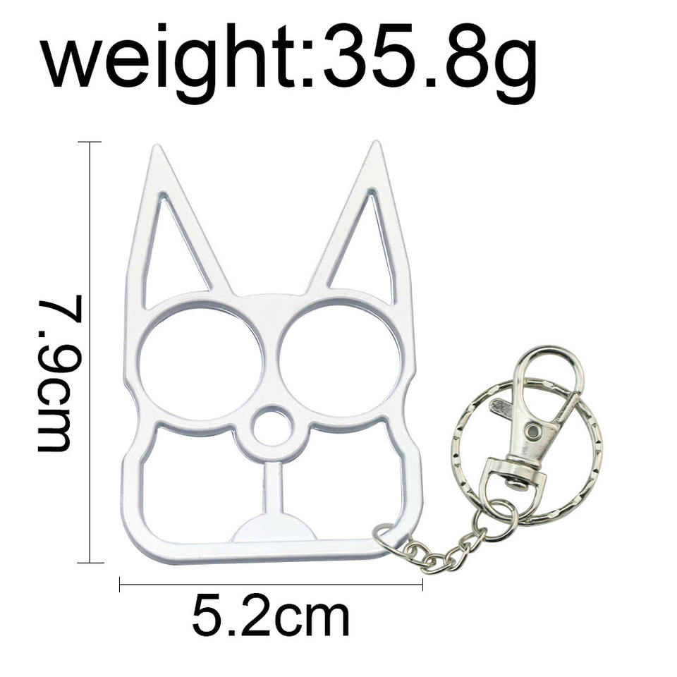 Cartoon Cat Face Keychain - Multifunctional Bag Charm, Screwdriver ...
