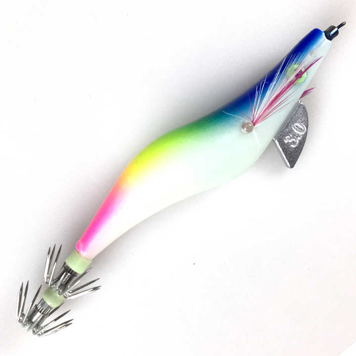 Wholesale 10.5cm/10g Luminous Fishing Jigs Hook Luminous Bait Fishing Wood Shrimp Lure Wooden ...