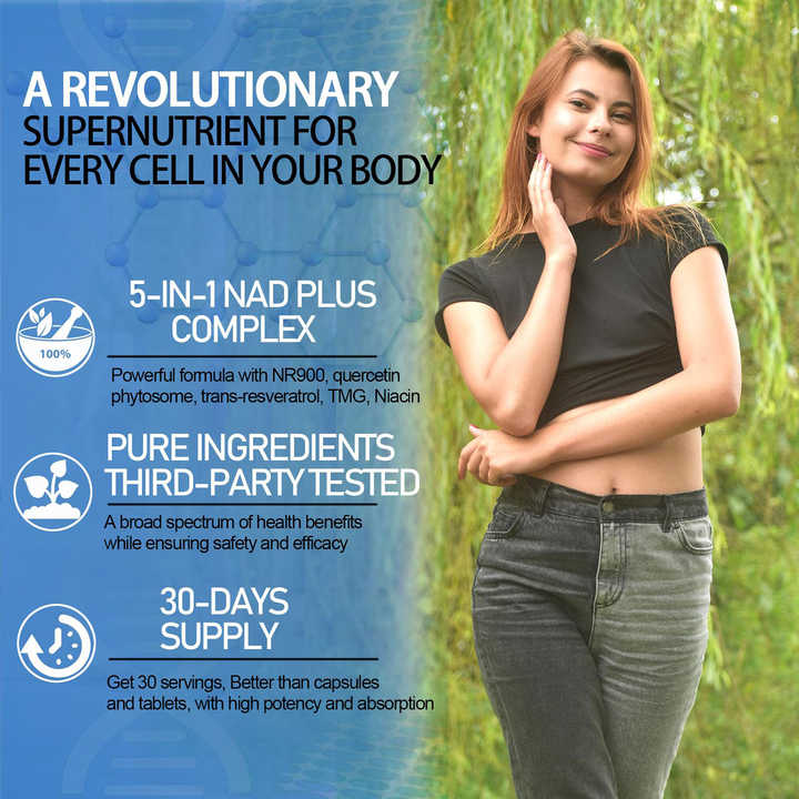 NAD Supplement, Liposomal NAD Nicotinamide Riboside Resveratrol TMG ...