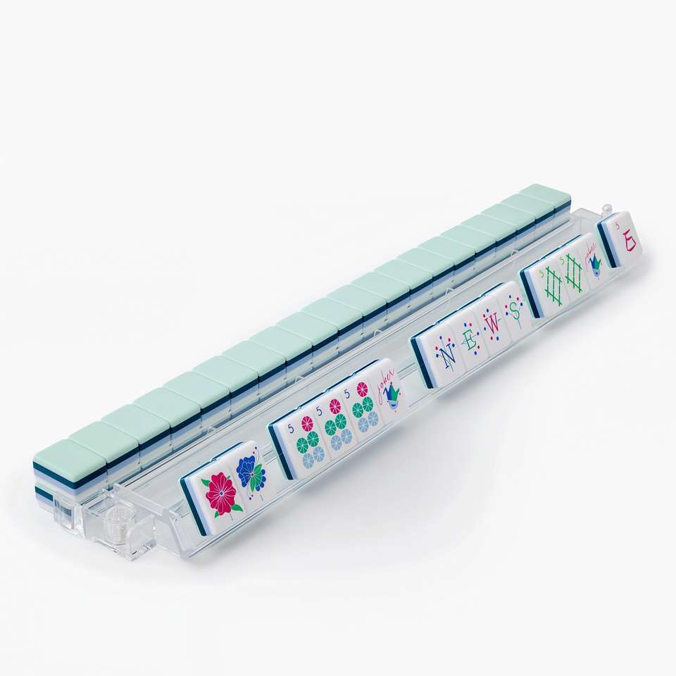 Modern Acrylic Mahjong Set-Luxury Portable American Jewish Tiles for 4 ...