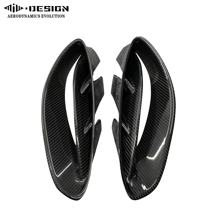 Car Rear Fender Air Intake Trim 2pcs Carbon Fiber for Lotus Emira 2021 ...
