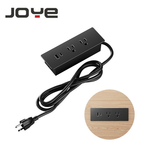 JOYE High End Recessed Socket - 3 AC Ports & USB Outlets