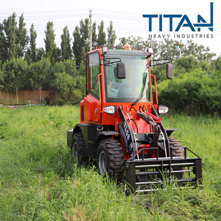 TL08 Mini Articulated Compact Wheel Loader - Efficient Farm Use