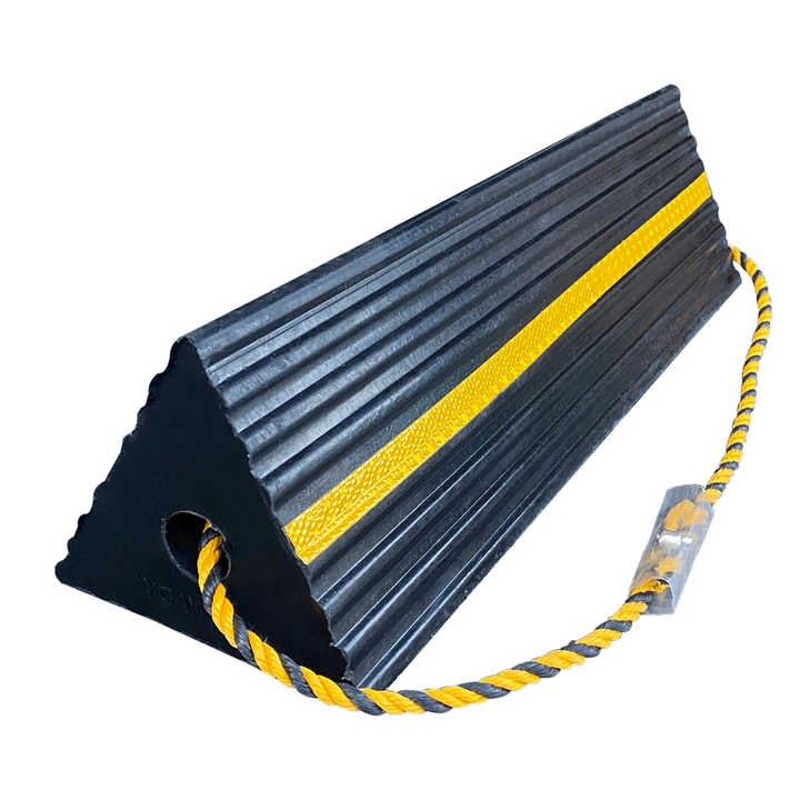 Heavy Duty Black Rubber Aircraft Wheel Chocks for Cars