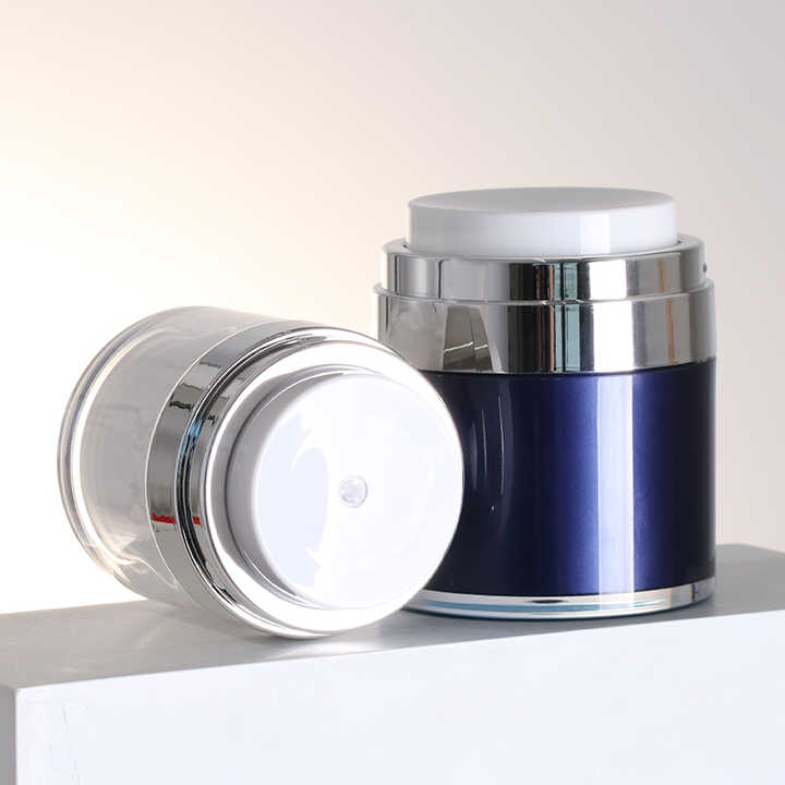 15ml 30ml 50ml round cream airless pump cosmetic powder packaging matte ...
