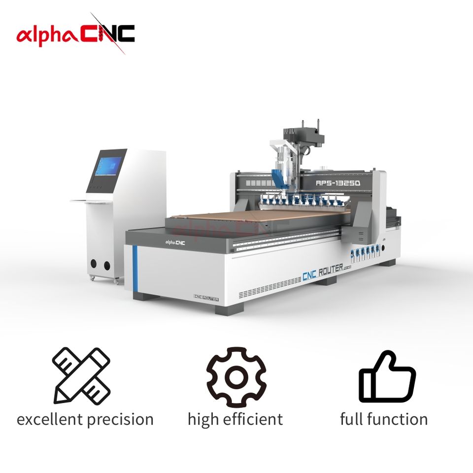 Alpha Nesting 3 Axis CNC Router Machine with ATC Spindle NC Studio ...