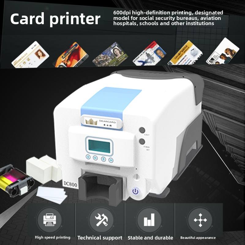 Dearcard Dual Sided ID Card Printer Machine Cheap PVC Plastic Card ...