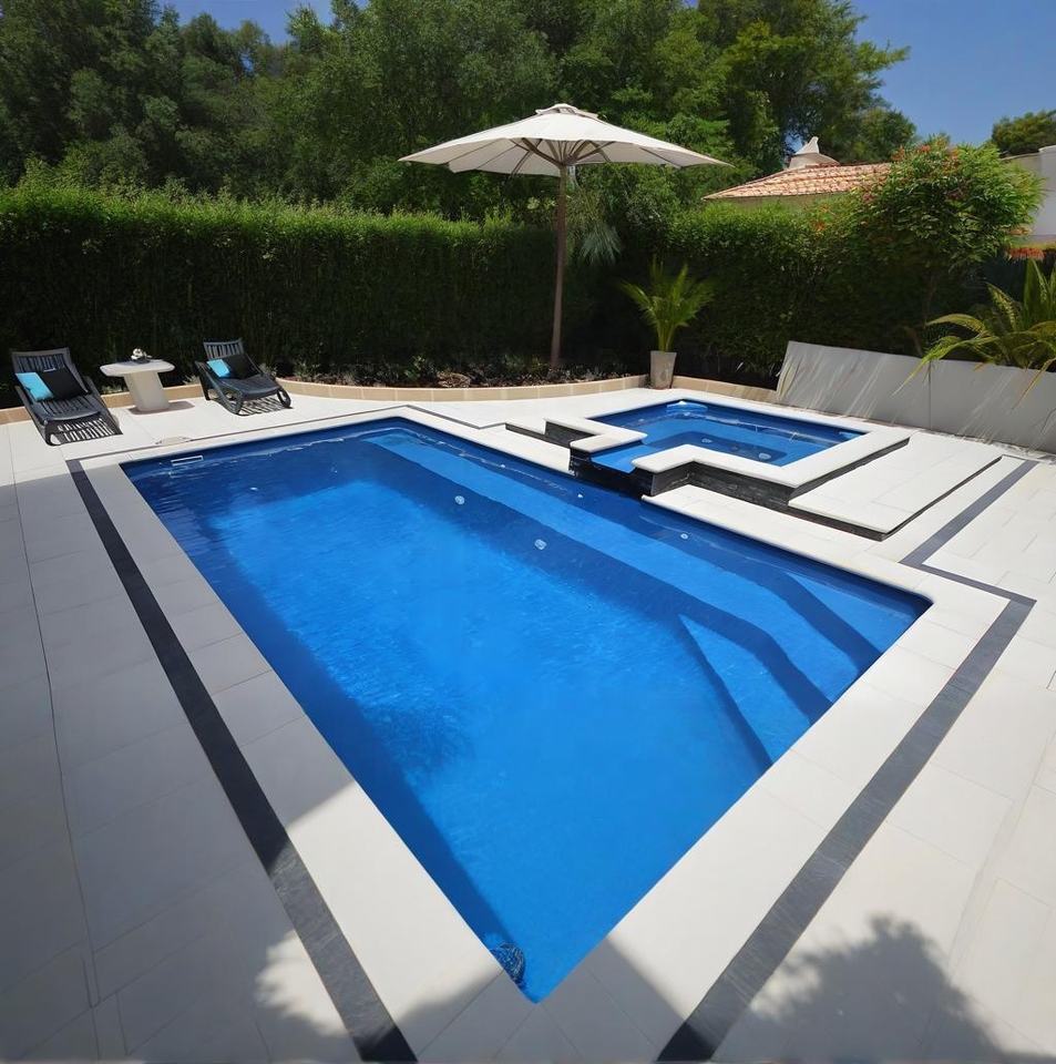 Inground Prefab Outdoor Fiberglass Pool Shell Exquisite Design Swim Spa ...